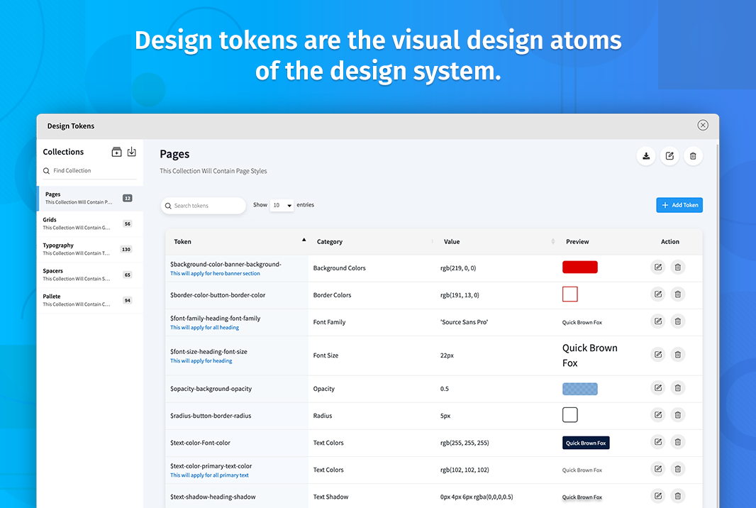 New Powerup to manage and export "Design Tokens" for UI - MockFlow