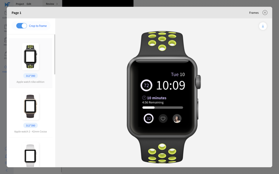 Turn UI designs to product mockups with Frames Powerup - MockFlow